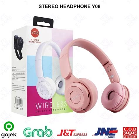 Jual Headset Headphone Bluetooth Stereo Wireless Y08 Shopee Indonesia