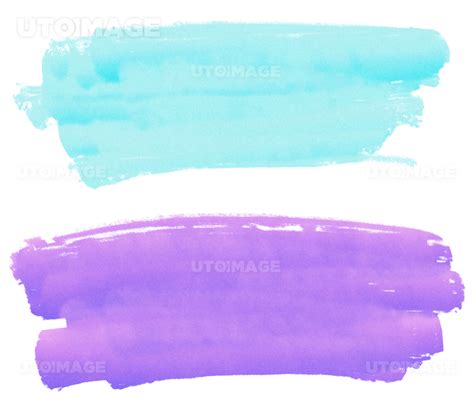 유토이미지 고해상도 수채화 페인팅 오브젝트 1 투명 레이어 구성