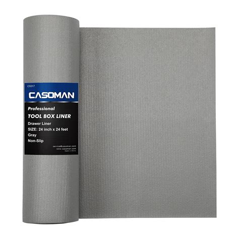 Casoman Professional Tool Box And Drawer Liner Grey Easy Cut Non Slip Foam