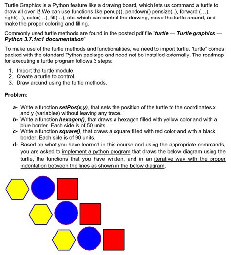 Answered Turtle Graphics Is A Python Feature Bartleby