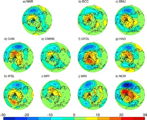 The Spatial Pattern Of The Northern Hemisphere Circulation Response To