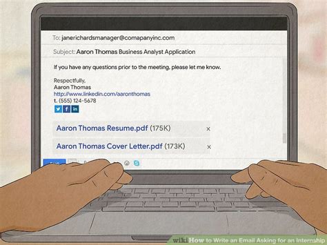 How To Write An Email Asking For An Internship With Pictures
