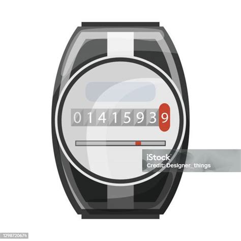 Penghitung Meter Pengukuran Daya Listrik Meteran Listrik Untuk Mencatat Konsumsi Energi Ikon