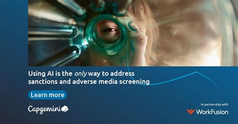 How Ai Can Fight Financial Crime With Capgemini Workfusion Posted On The Topic Linkedin