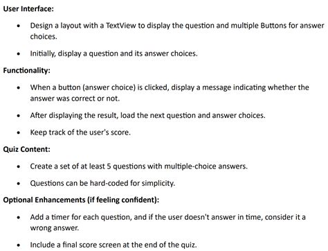 User Interface Design A Layout With A TextView To Chegg