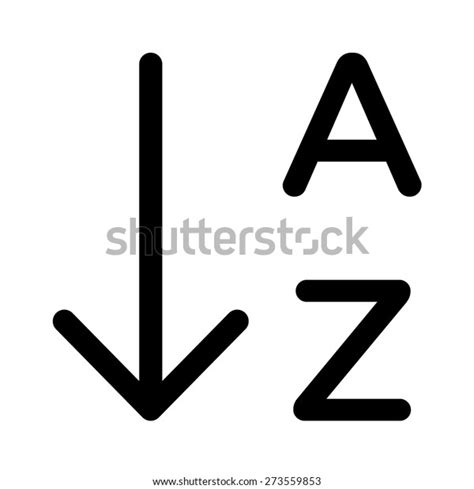 Sort Organize By Alphabetical Order List Stock Vector Royalty Free Shutterstock