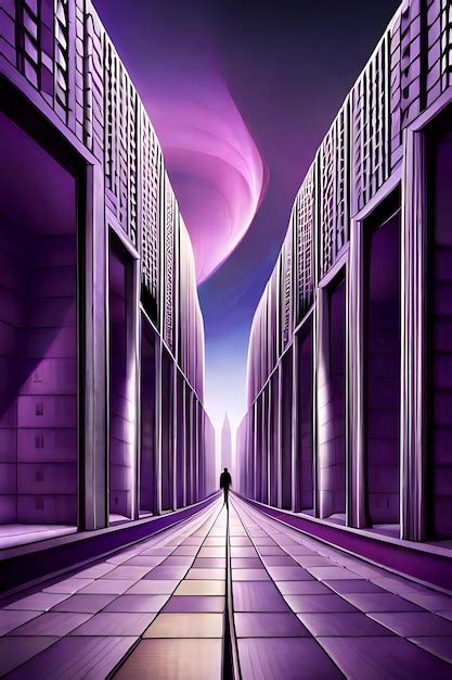Premium Photo Futuristic Server Room With Data Center