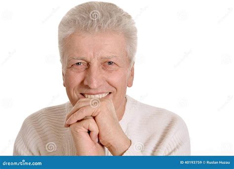 Cute Older Man Stock Image Image Of Glad Intelligence 40193759