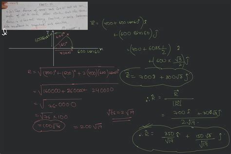 Part B4 A Theo Forces Of 400 N And 600 N Act At An Angle Of 60∘ To Ea