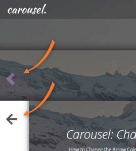 Bootstrap Carousel Change Arrow Colors Methods AZMIND