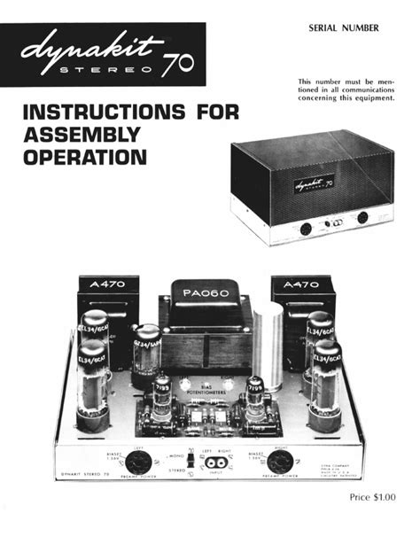 Dynaco St70 Schematic Assembly Manual Pdf