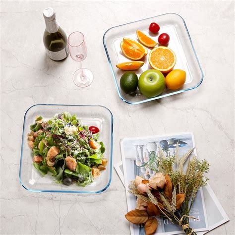 Nutriups 2 Pack Glass Salad Plates Tempered Glass