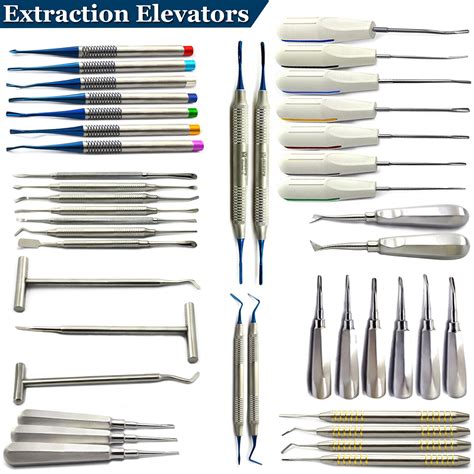 Medspo Dental Elevators Tooth Extraction Luxating Root Tip Implant