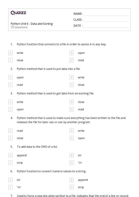 50 Sorting Data Worksheets For 6th Grade On Quizizz Free And Printable
