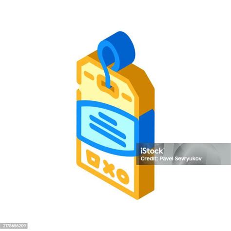 의류 태그 양재 패션 아이소 메트릭 아이콘 벡터 일러스트 레이 션 3차원 형태에 대한 스톡 벡터 아트 및 기타 이미지 3차원 형태 고급 의상 깃 Istock