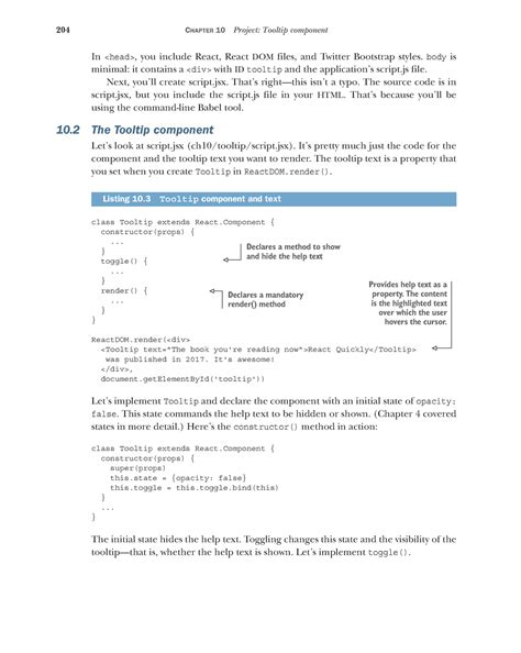React Practical 48 204 Chapter 10 Project Tooltip Component In You