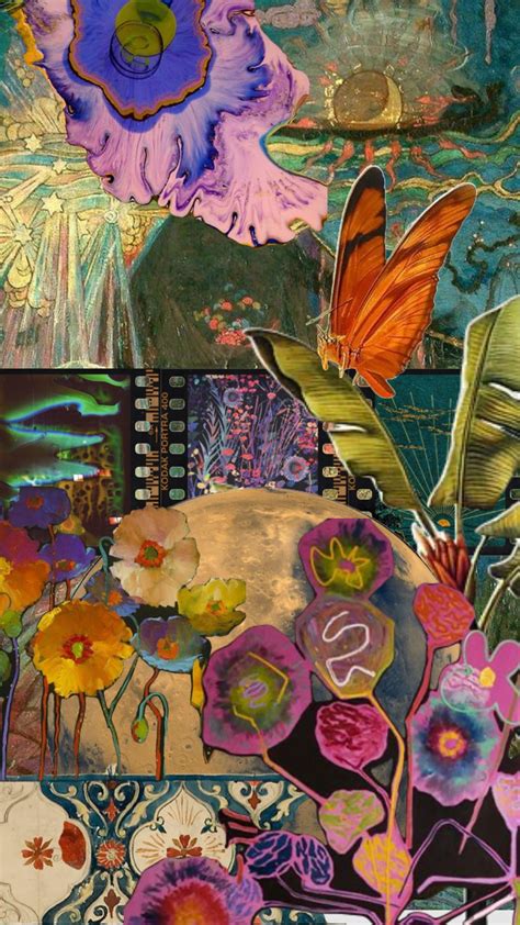 Colorful Vintage Art Collage