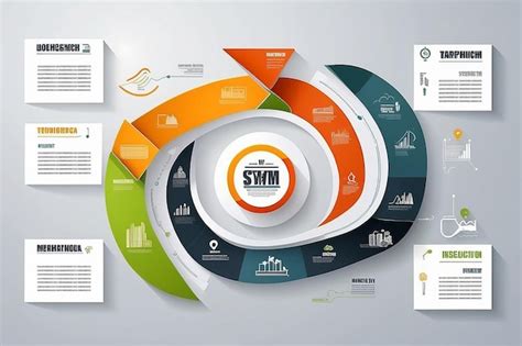 Premium Photo Can Use For Info Graphic Loop Business Report Or Plan Education Template