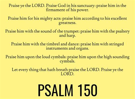 Psalm 150 Praise The Lord With Music