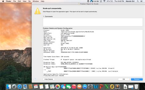 Macos Xcode Doesnt Launch Xcode Quit Unexpectedly Stack Overflow