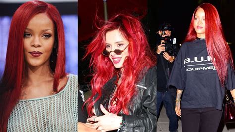 Dark Red Hair Rihanna