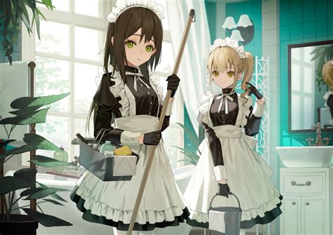 Motto Night Wear Original Light Commentary English Commentary Highres 2girls