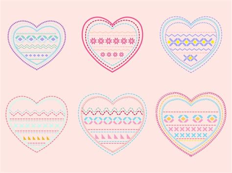 Premium Vector Heart Sticker Vector Illustration