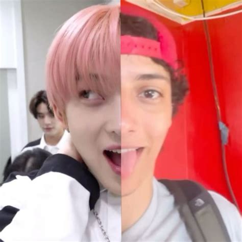 Sunoo And Hamzah In 2025 Hair Icon Peach Clothes Fem Lesbian