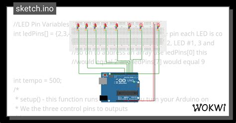Opdr7 Led Array Wokwi Esp32 Stm32 Arduino Simulator