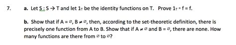 Solved A Let SiS T And Let IT Be The Identity Chegg Com