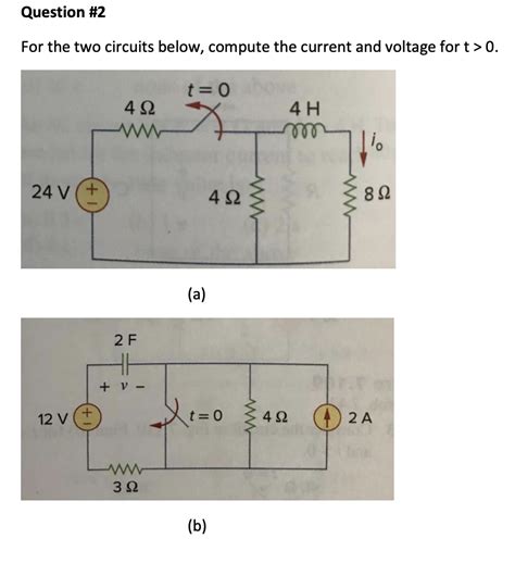 solved for the two circuits below compute the current and
