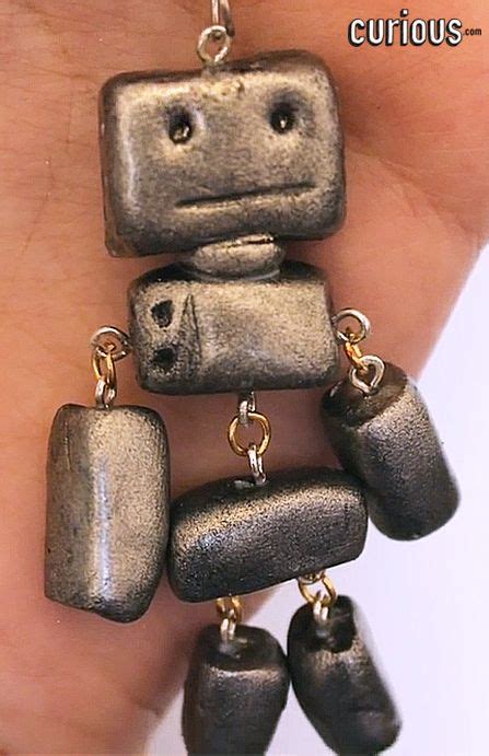 How To Make A Clay Robot Key Ring Clay Key Rings Clay Beads