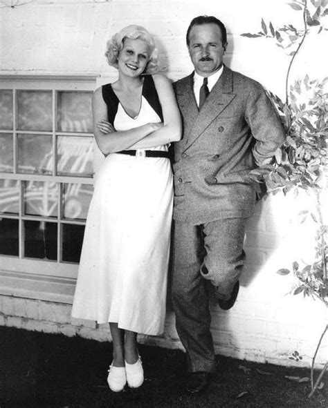Jean Harlow And Harold Rosson Jean Harlow Jean Harlow Death Famous Couples