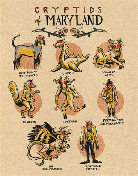 Famous Cryptids Of Pennsylvania Print 43 Off