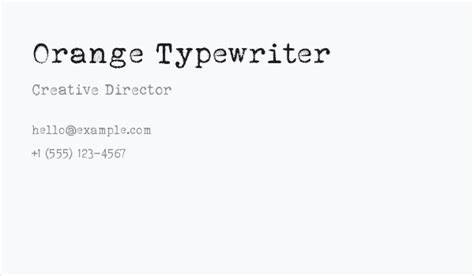 Orange Typewriter Font Free Download Ttfotf