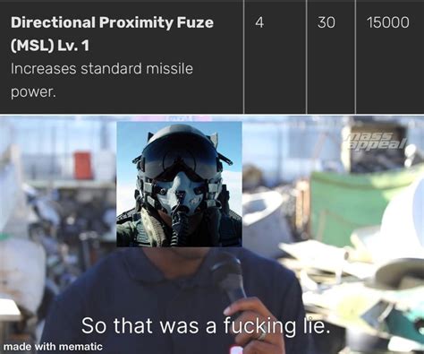 Mfw Proximity Fuse Isnt Actually A Proximity Fuse R Acecombat