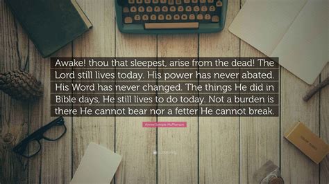 Aimee Semple Mcpherson Quote “awake Thou That Sleepest Arise From