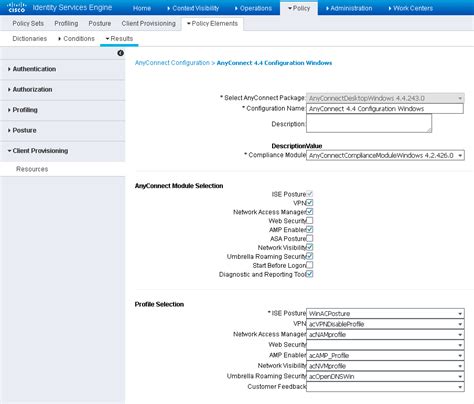 Solved Ise Posture Profile How To Combine With Anyconnect Without Using Posture Portal In Ise