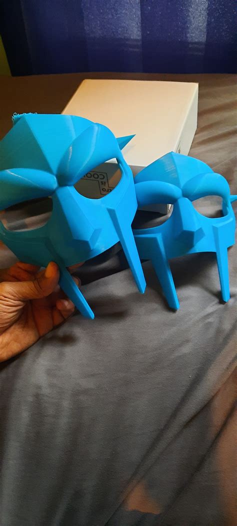 3d Printable Mf Doom Mask 3d Print Ready • Made With Cr 10s・cults