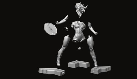 Wonder Woman 3d Model Ready To Print Stl