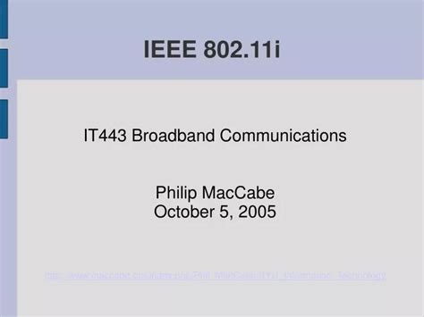PPT IEEE 802 11i PowerPoint Presentation Free Download ID 6051418
