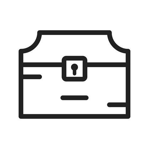 Treasure Chest II Line Icon Vector Art At Vecteezy