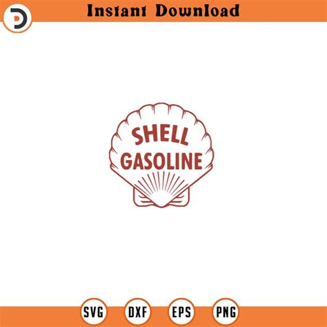 Layered Vintage Shell Gasoline Svg Dxf Eps Png Inspire Uplift