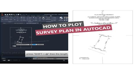How To Plot A Survey Plan In Autocad Youtube
