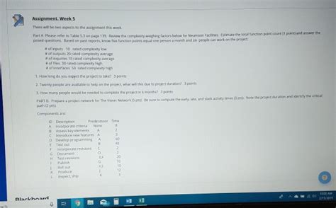 Solved 139 Chapter 5 Estimating Project Times And Costs