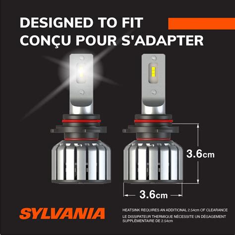 Sylvania 9012 Led Automotive Headlights 600k Cool White 2 Pk