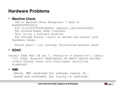 Linux Crash Dump Capture And Analysis Ppt