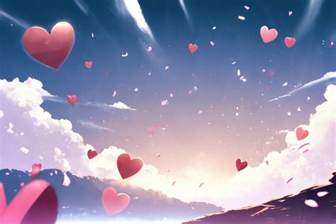 발렌타인 데이의 무료 배경 일러스트