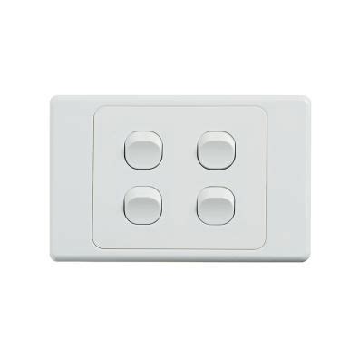 4c Ultima 4 Gang Switch 250v 16ax Horizontal Dataworld Australia