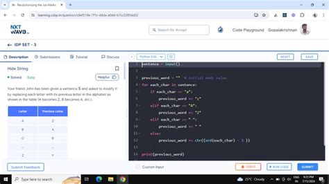 Gopalakrishnan P On Linkedin Python Nxtwave